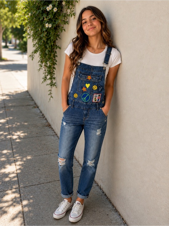 Blue Spice | Pants & Jumpsuits | Y2k Blue Spice Overalls Jr 3 Reworked ...